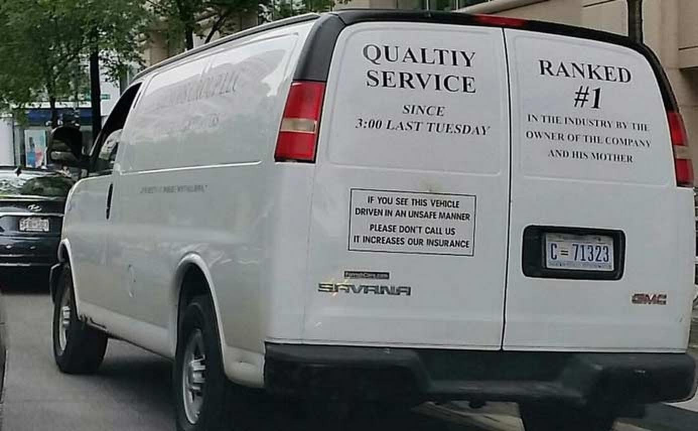 Funny Tradesman Van Pictures! | Tradeskills4u